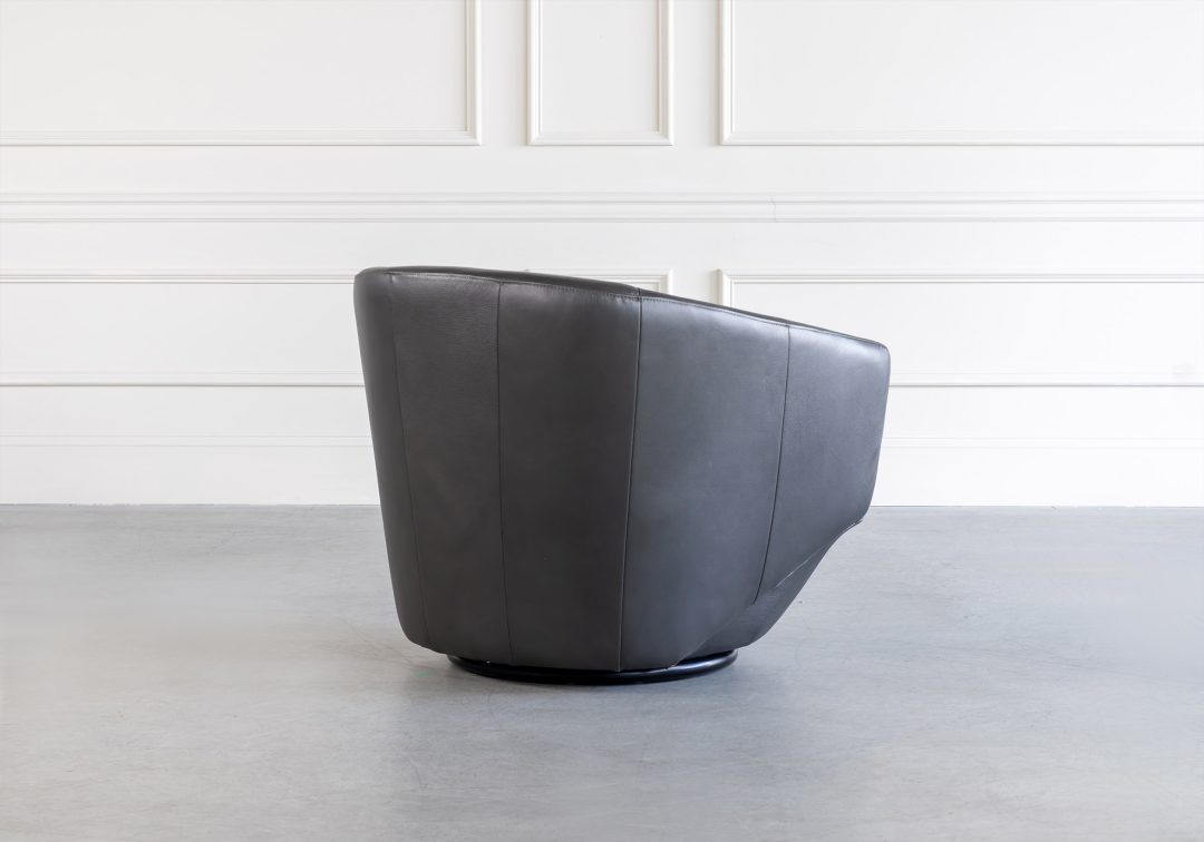 Geneva Leather Swivel Accent Chair | ScanDesigns Furniture