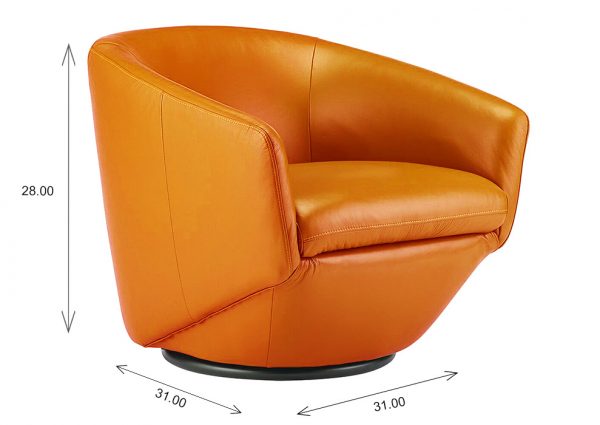 Geneva Swivel Chair - ScanDesigns Furniture