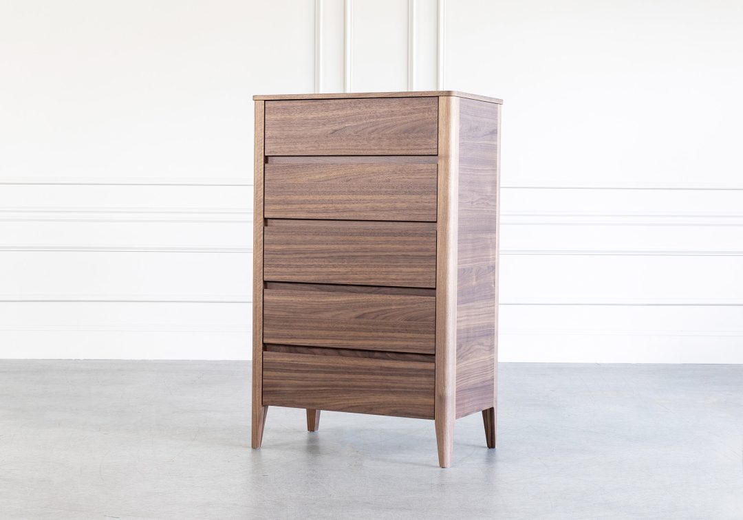 Sonja Wood 5-Drawer High Chest | ScanDesigns