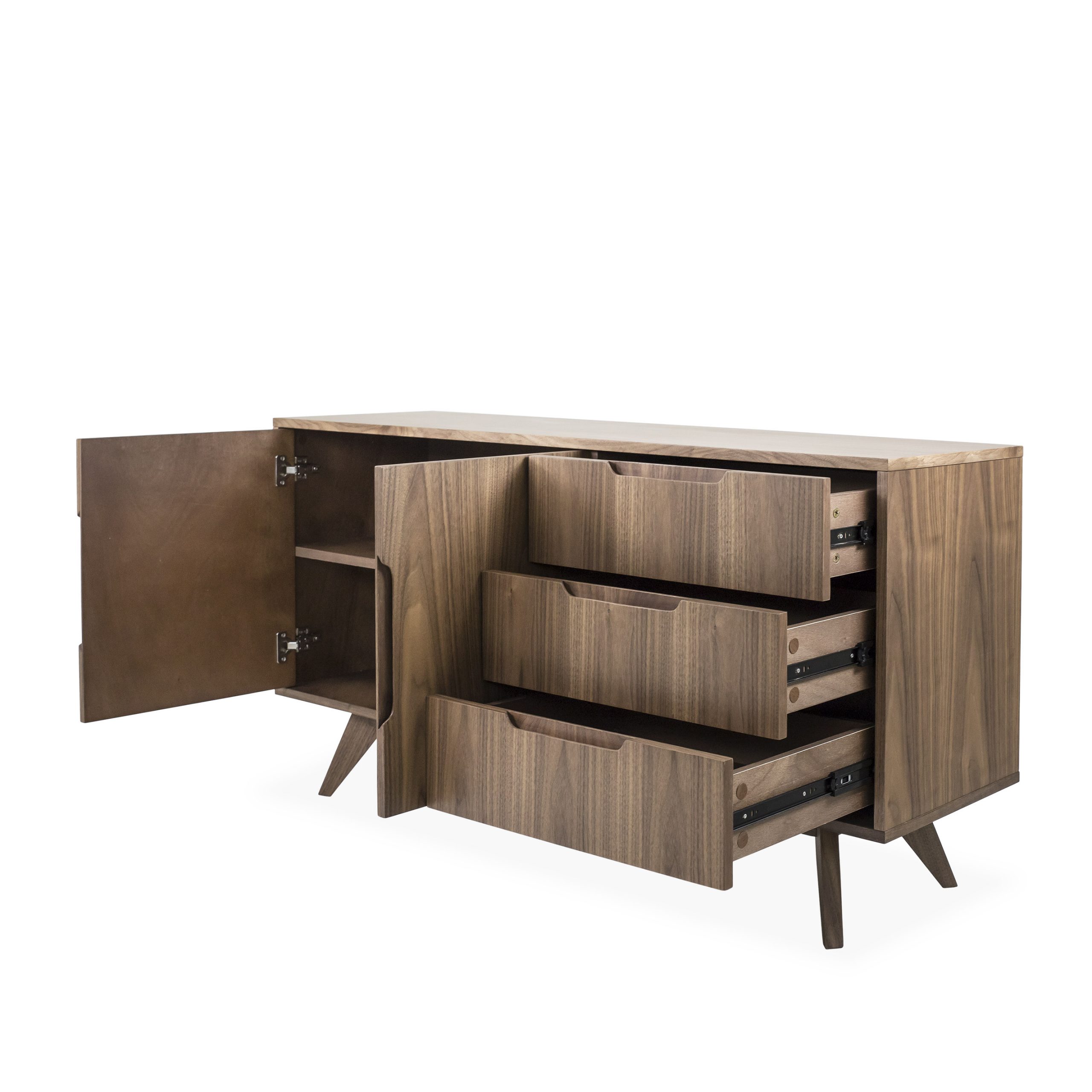 Trevor Small Walnut Sideboard with Drawers | ScanDesigns Furniture