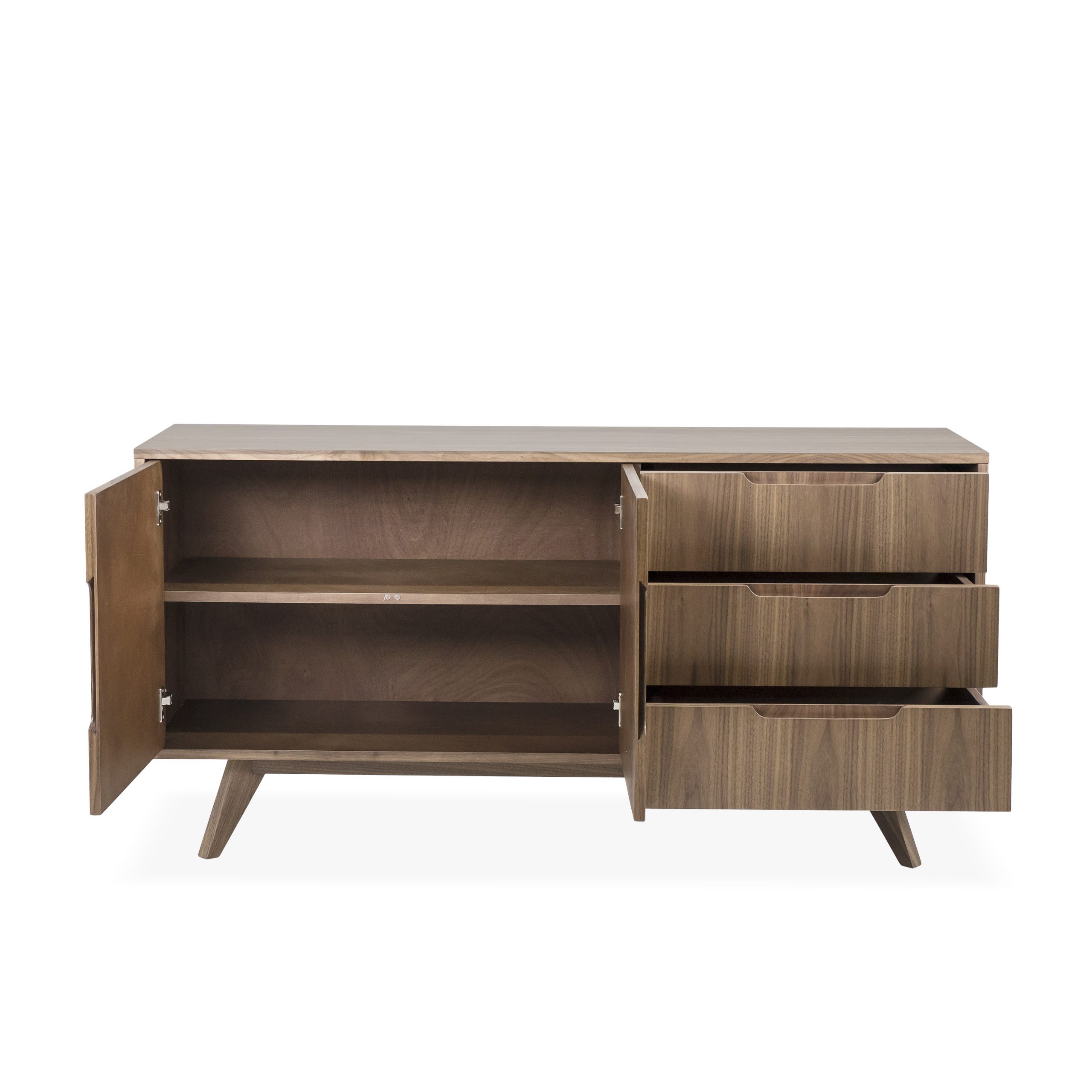 Trevor Small Walnut Sideboard with Drawers | ScanDesigns Furniture