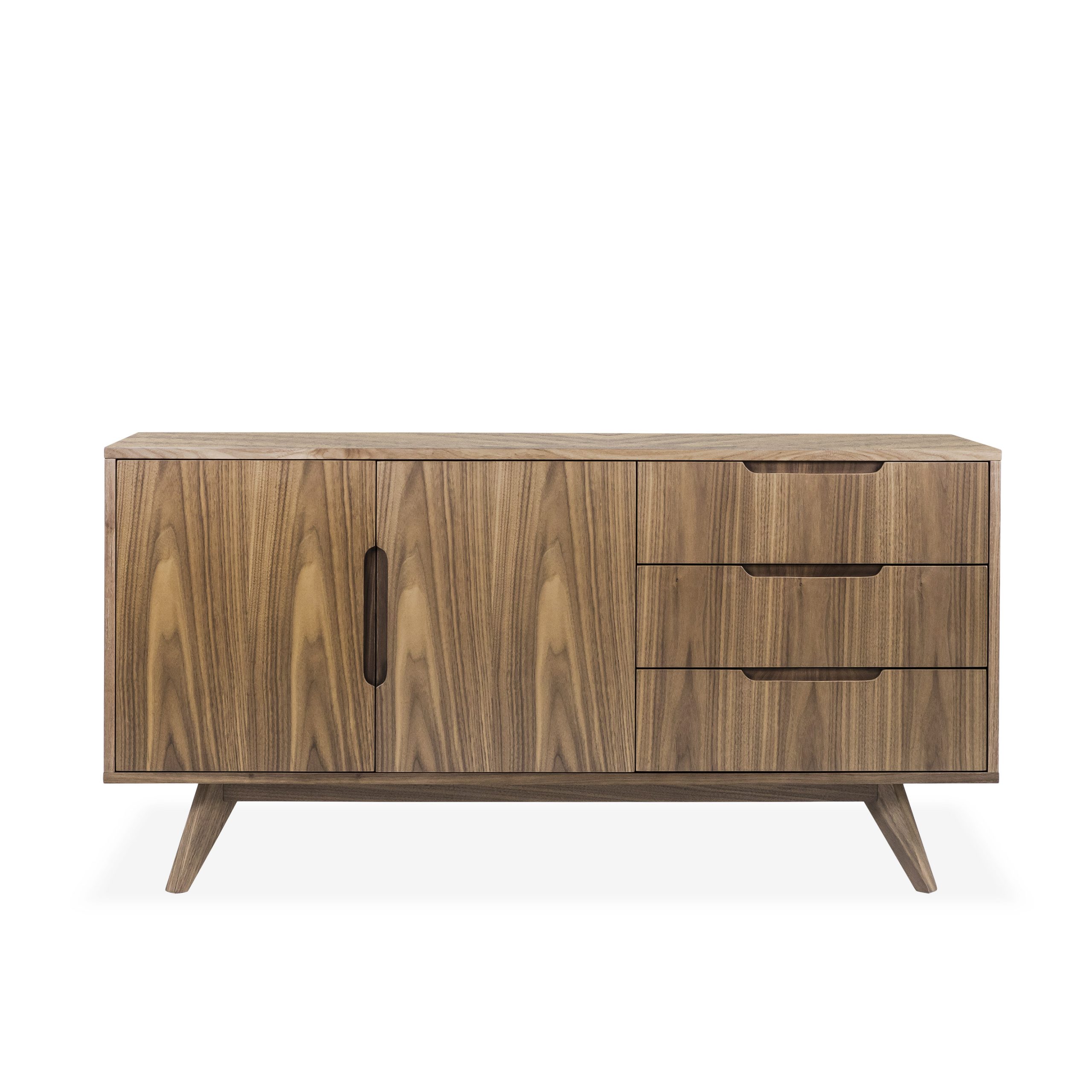 Trevor Small Walnut Sideboard with Drawers | ScanDesigns Furniture