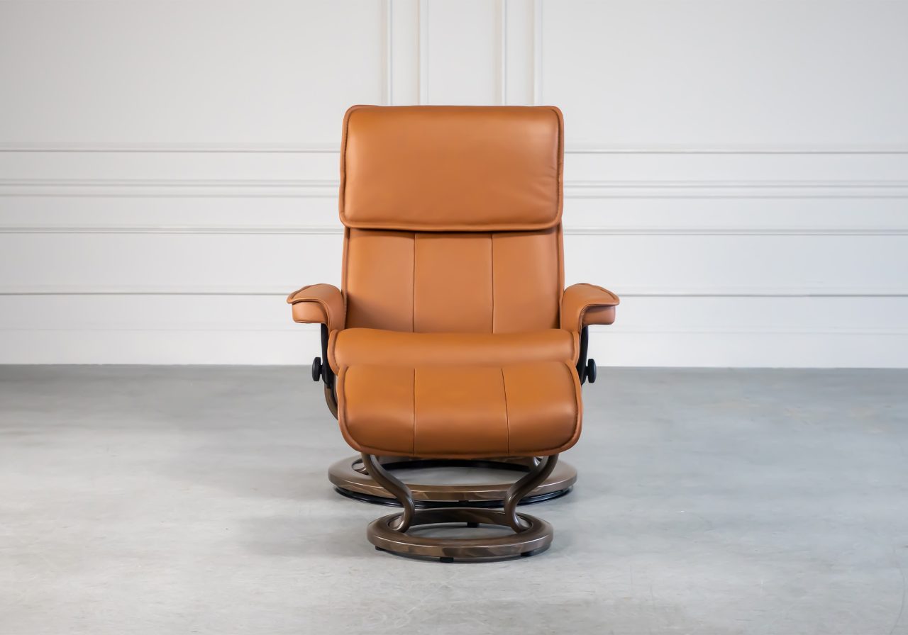 Promo - Stressless Sunrise Classic Swivel Leather Recliner ...
