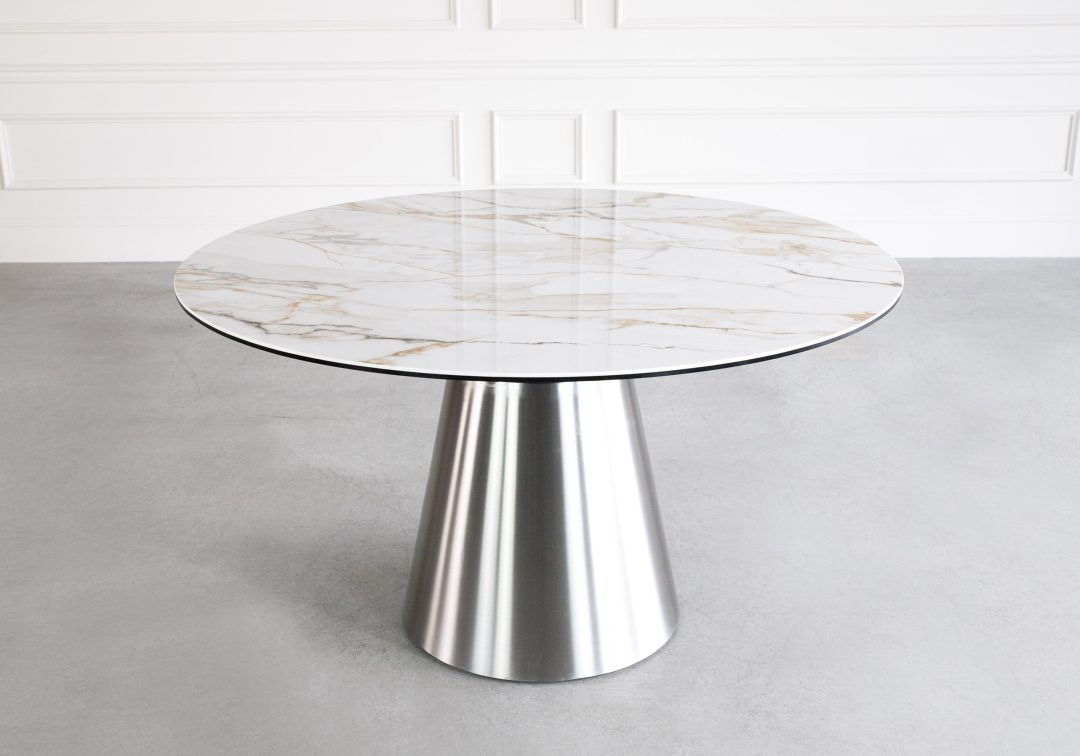 Antonio 94" Oval Ceramic Dining Table | ScanDesigns Furniture