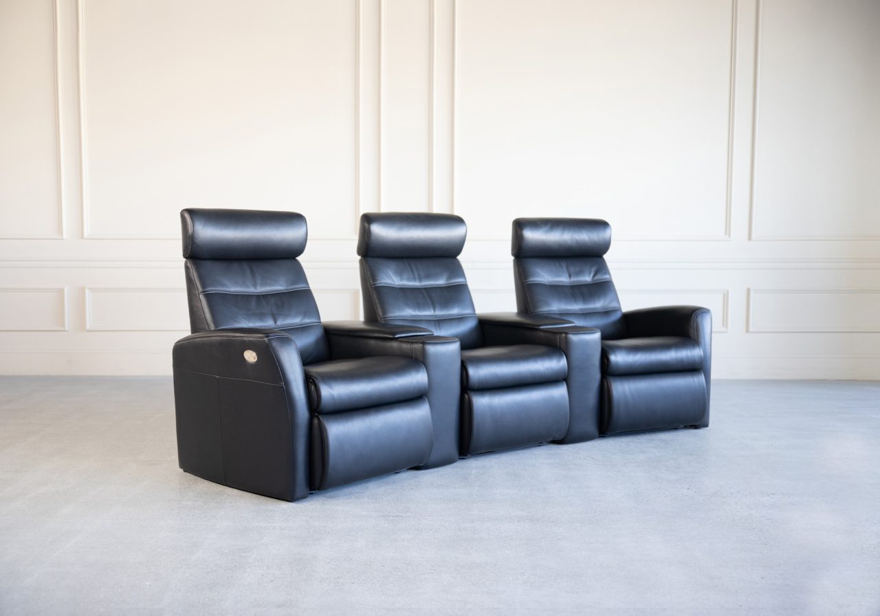 H2 King Leather Home Theatre Seating | ScanDesigns Furniture