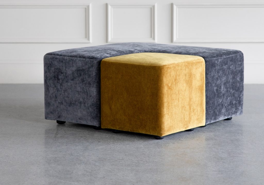 Cube Fabric Ottoman | ScanDesigns Furniture