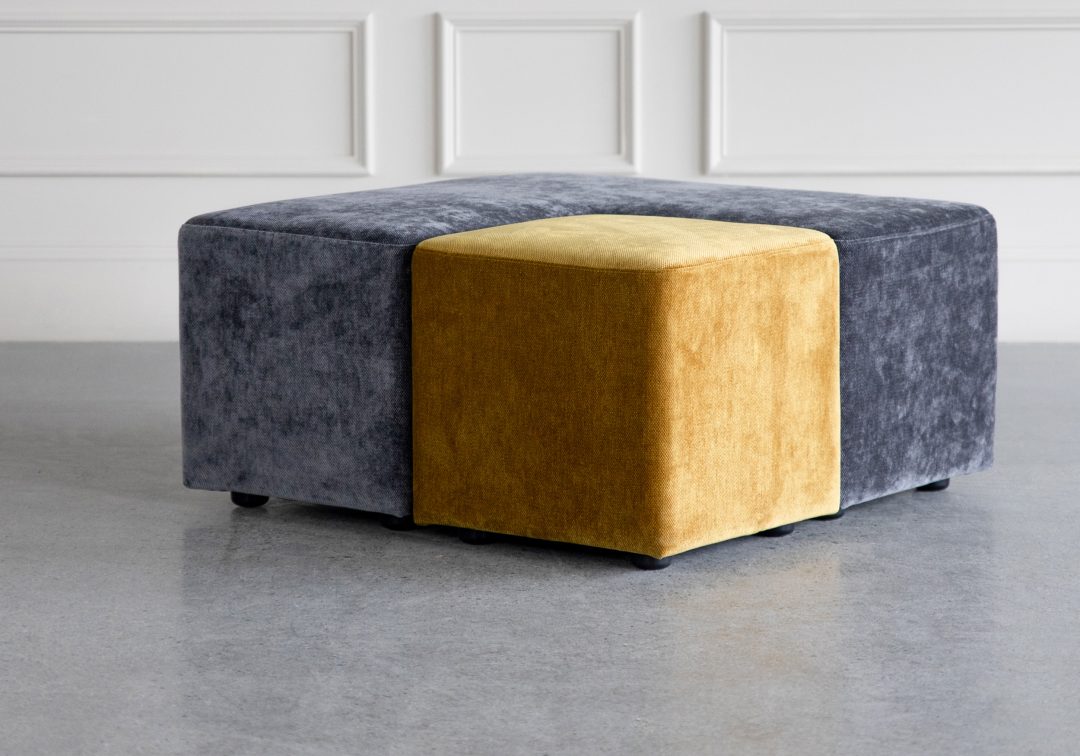 Cube Fabric Ottoman | ScanDesigns Furniture