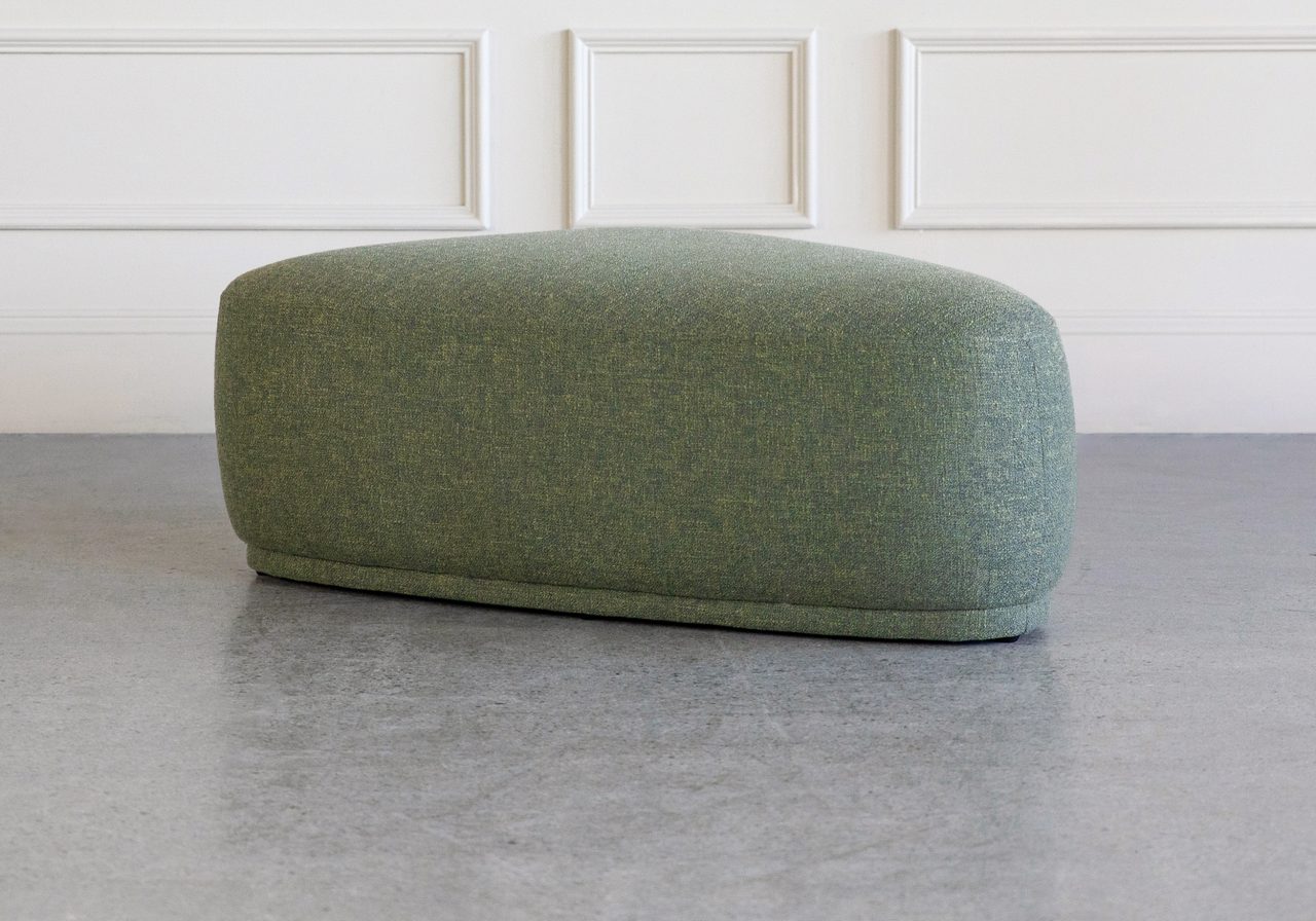 Sandy Small Fabric Ottoman | ScanDesigns Furniture