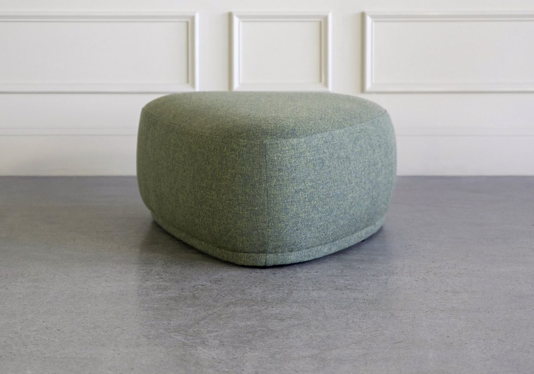 Sandy Small Fabric Ottoman | ScanDesigns Furniture