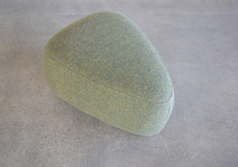 Sandy Small Fabric Ottoman | ScanDesigns Furniture