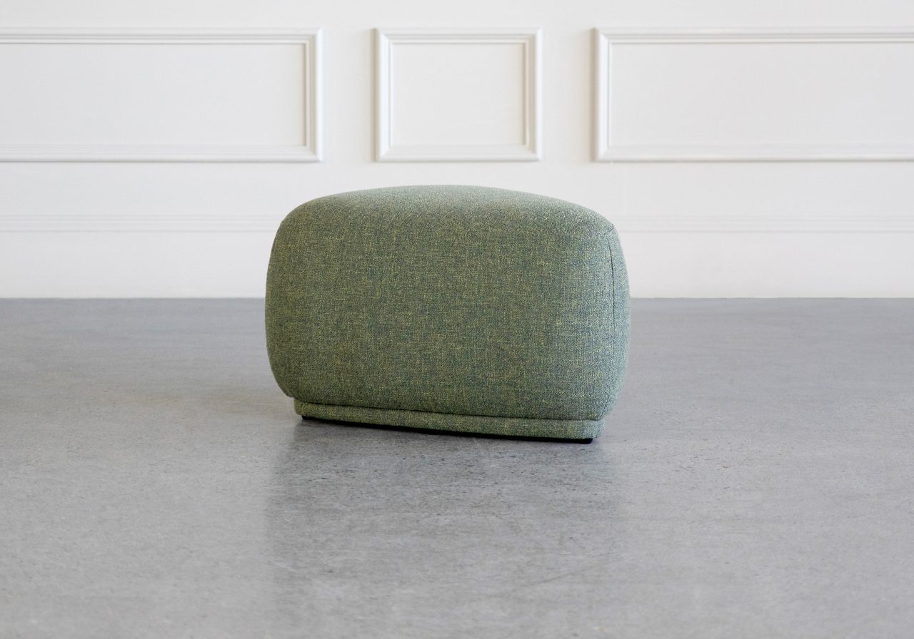 Sandy Small Fabric Ottoman | ScanDesigns Furniture