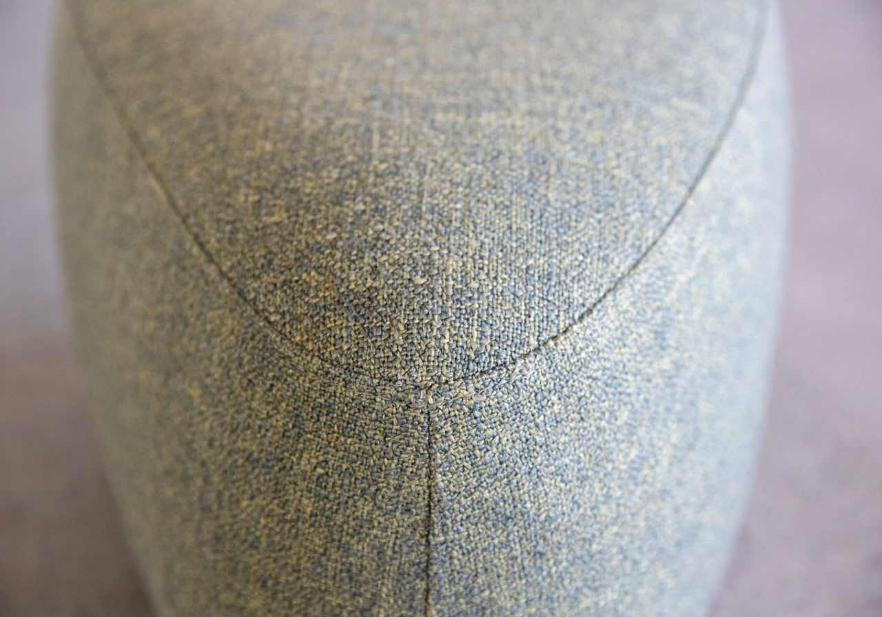 Sandy Small Fabric Ottoman | ScanDesigns Furniture