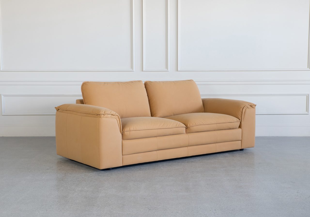 Nicole Leather Sofa | ScanDesigns Furniture